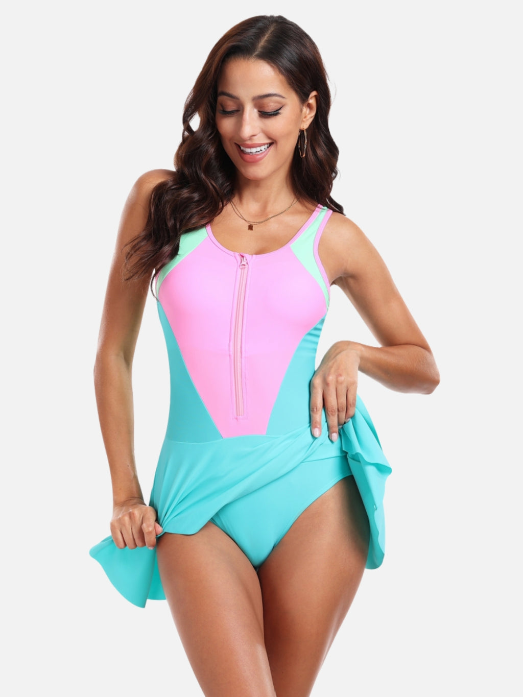 One-Piece Skirted Swimsuits for Women – Uniquebella